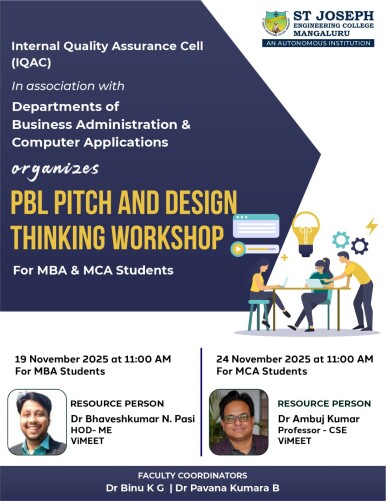 PBL Pitch and Design Thinking Workshop