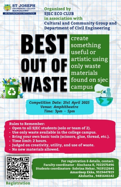 “Best Out of Waste” Competition